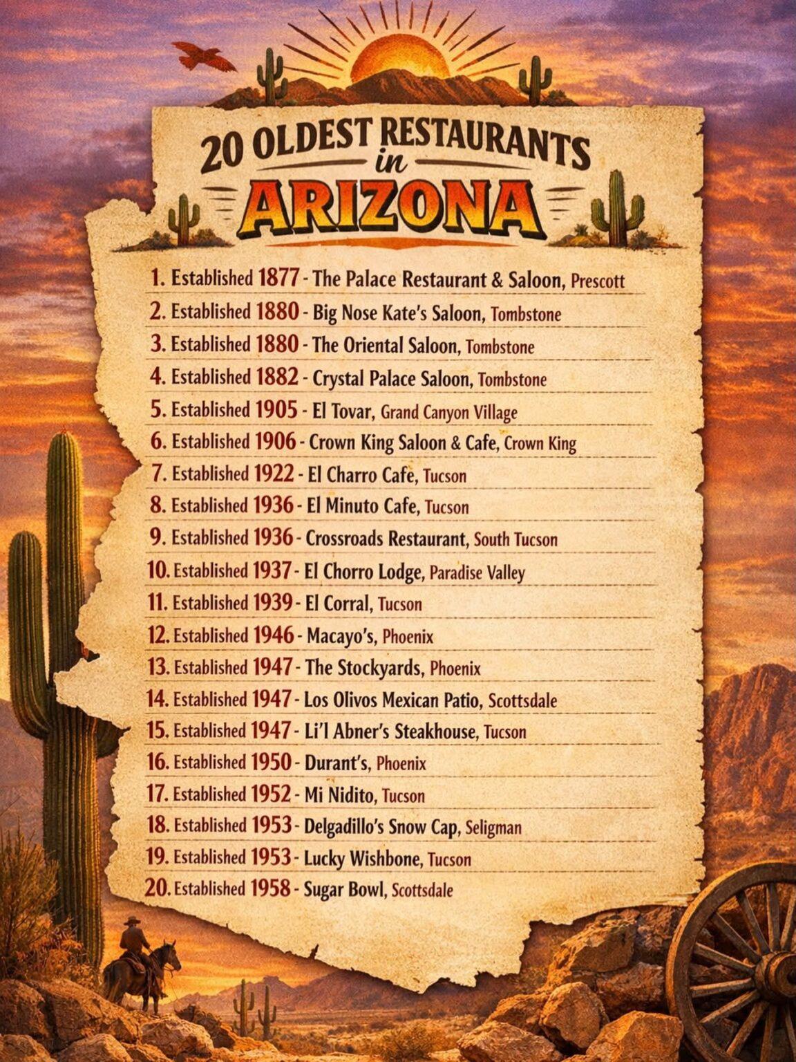 Arizona's Culinary Time Capsules: Where History Still Serves - Arizona ...